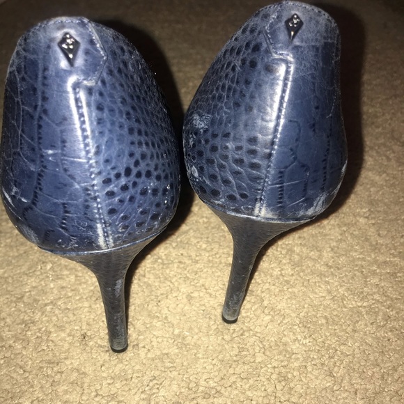 Sam Edelman | Shoes | Navy Blue Leather Pumps | Poshmark